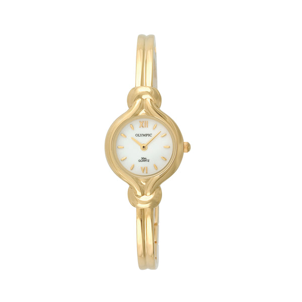 Ladies Bangle Style Watch Gold - Olympic Swiss Watch