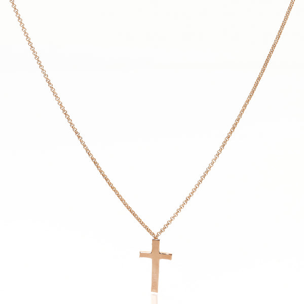 Amen Cross Necklace - Rose Gold Colour - Olympic Swiss Watch